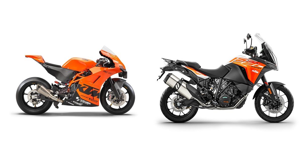 Motorrad Vergleich KTM RC 8C 2022 vs. KTM 1290 Super Adventure S 2017