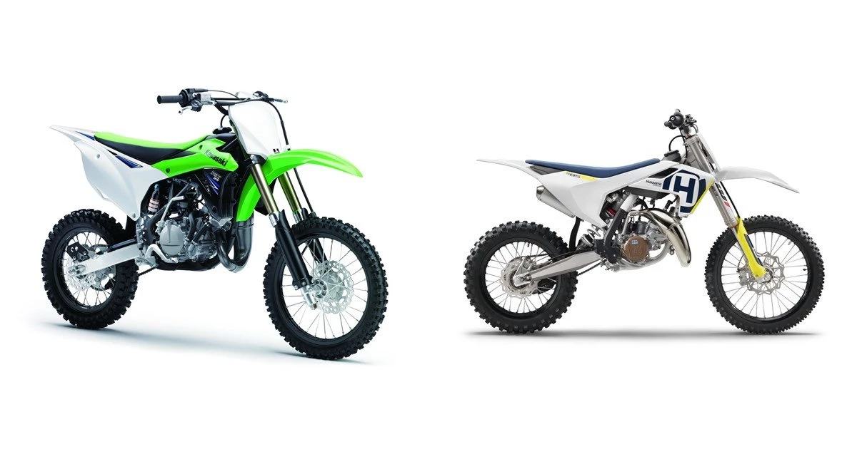 Motorrad Vergleich Kawasaki KX 85 2015 vs. Husqvarna TC 85 2018