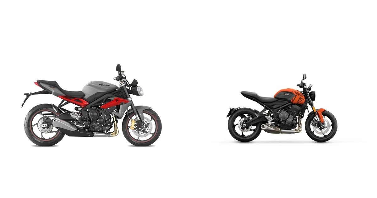 Triumph Street Triple 675 R 2015 vs Triumph Trident 660 2023