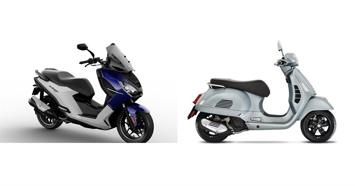 Motorrad Vergleich Peugeot Pulsion 125 RS 2021 vs. Vespa GTS 125 Supertech iGET 2021