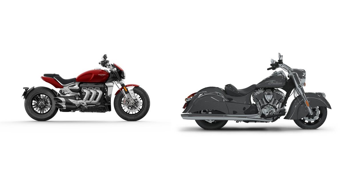 Triumph Rocket 3 R 2022 vs Indian Chief 2019