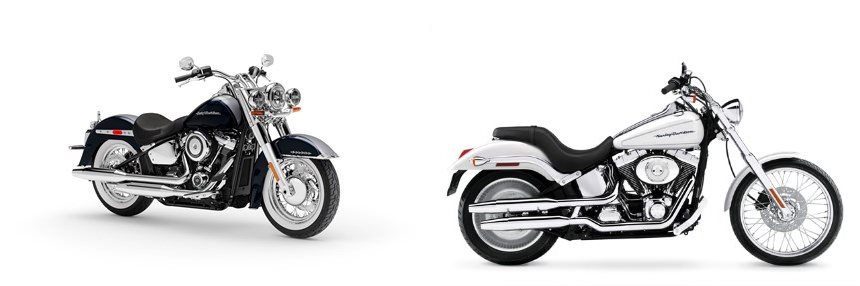 Motorrad Vergleich Harley-Davidson Softail Deluxe FLDE 2019 vs. Harley ...