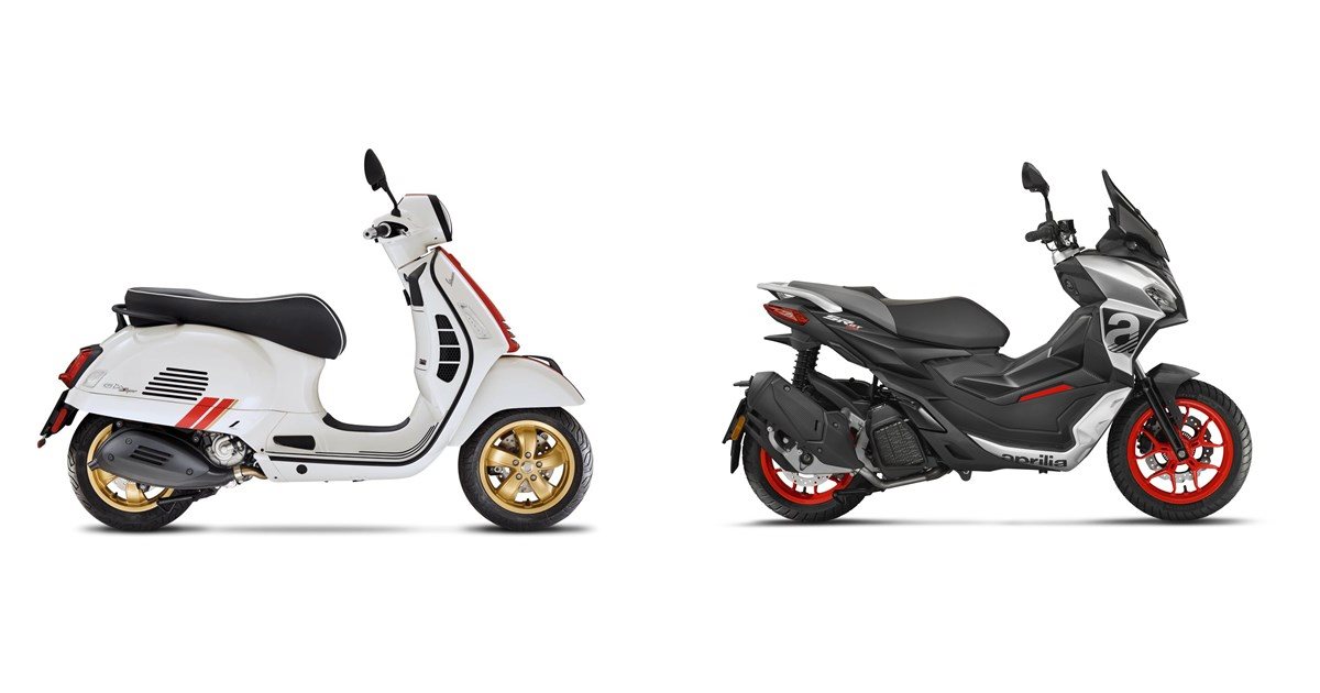 Vespa GTS 300 Super Racing Sixties 2022 vs Aprilia SR GT 200 2022