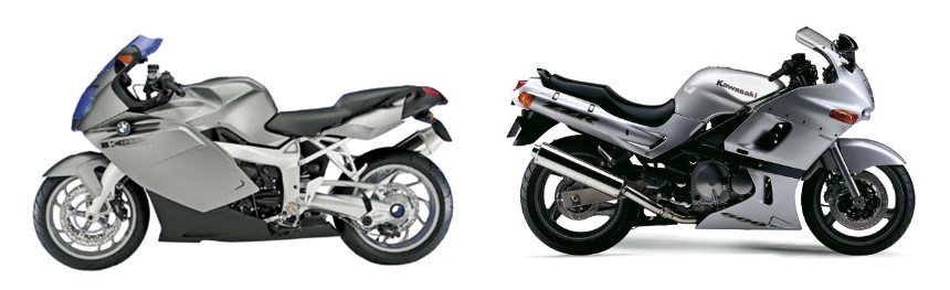Motorrad Vergleich BMW K 1200 S 2006 vs. Kawasaki ZZR 600 2005