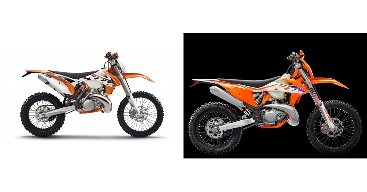 Motorrad Vergleich KTM 250 EXC 2016 vs. KTM 250 EXC 2023