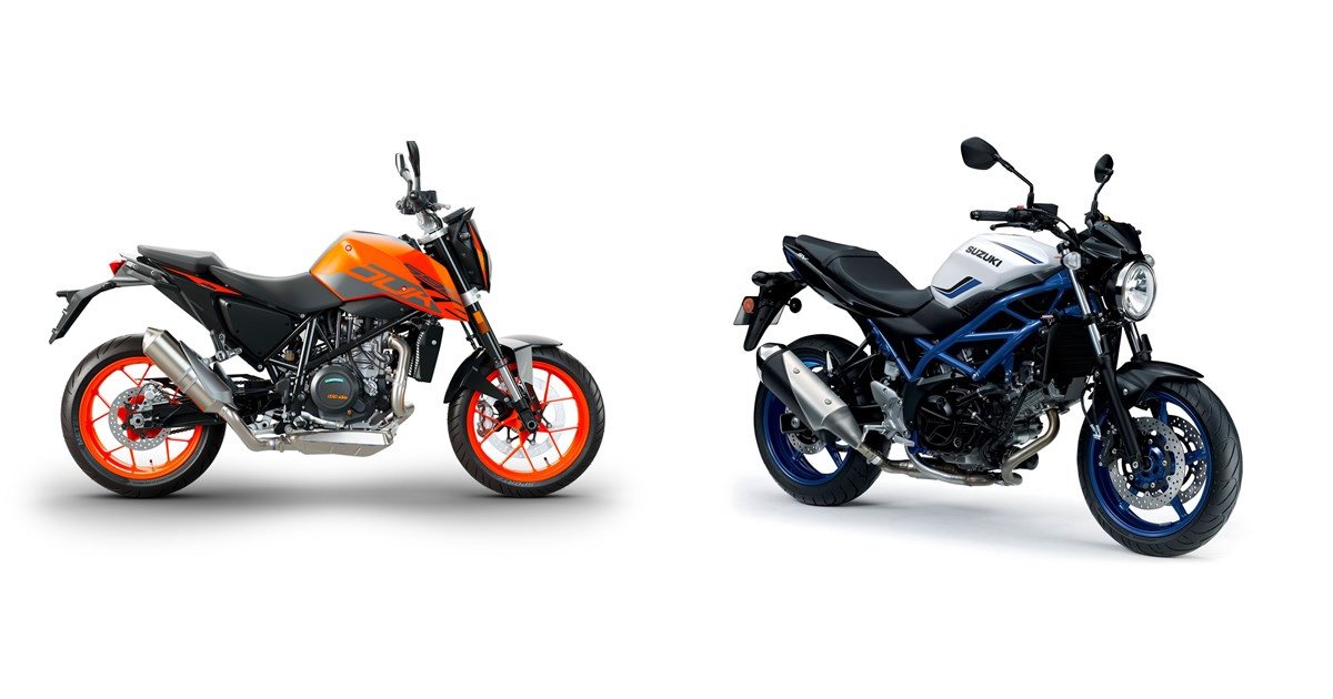 Motorrad Vergleich KTM 690 Duke 2019 vs. Suzuki SV650 2019