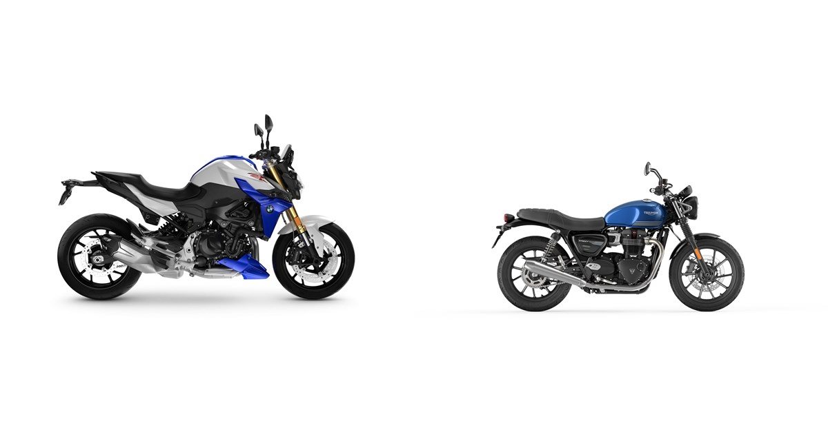 Motorrad Vergleich BMW F 900 R 2022 vs. Triumph Street Twin 2021