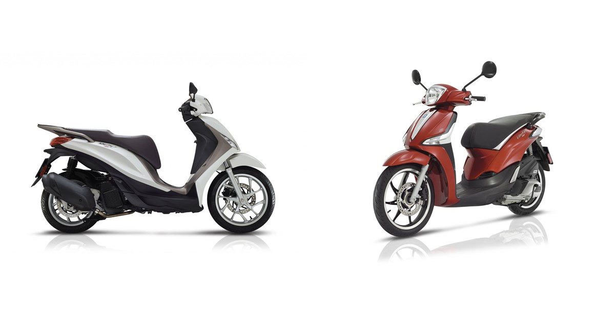 Motorrad Vergleich Piaggio Medley 125 ie IGET 2020 vs. Piaggio New ...