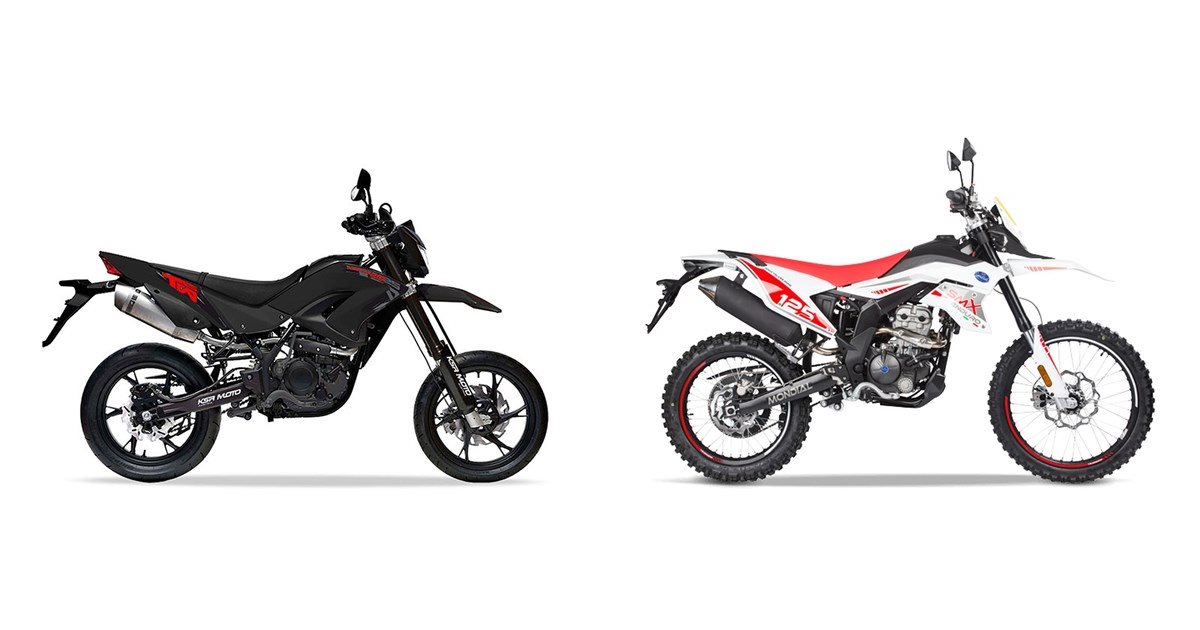 Motorrad Vergleich KSR Moto TW 125 SM 2021 vs. FB Mondial SMX 125i ...