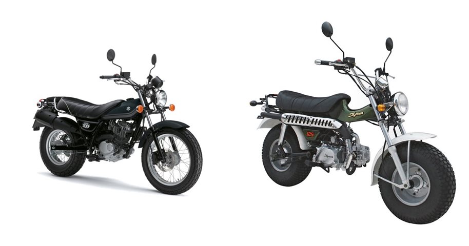 Motorrad Vergleich Suzuki RV 200 VanVan 2018 vs. Skyteam T-Rex 2017