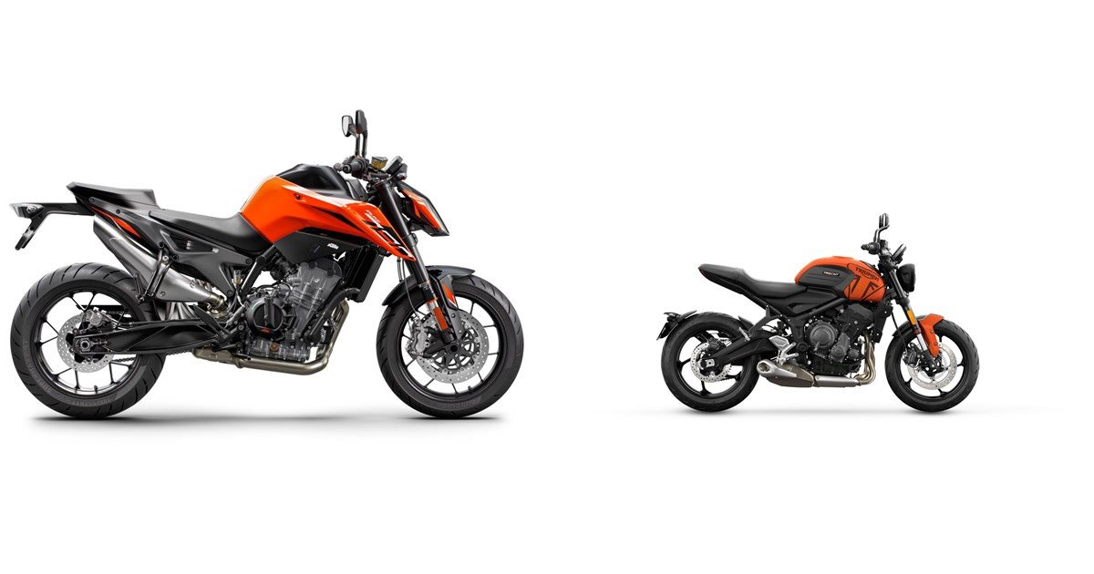 Motorrad Vergleich KTM 790 Duke 2022 vs. Triumph Trident 660 2023