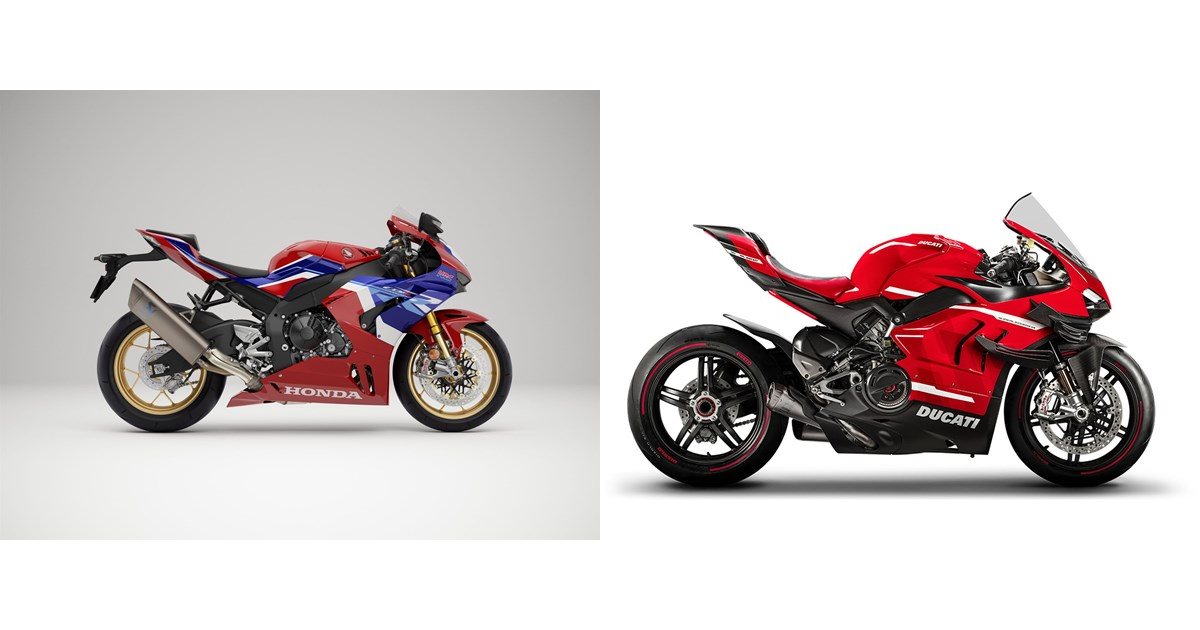 Honda CBR1000RR-R Fireblade SP 2022 vs Ducati Panigale V4 Superleggera 2022