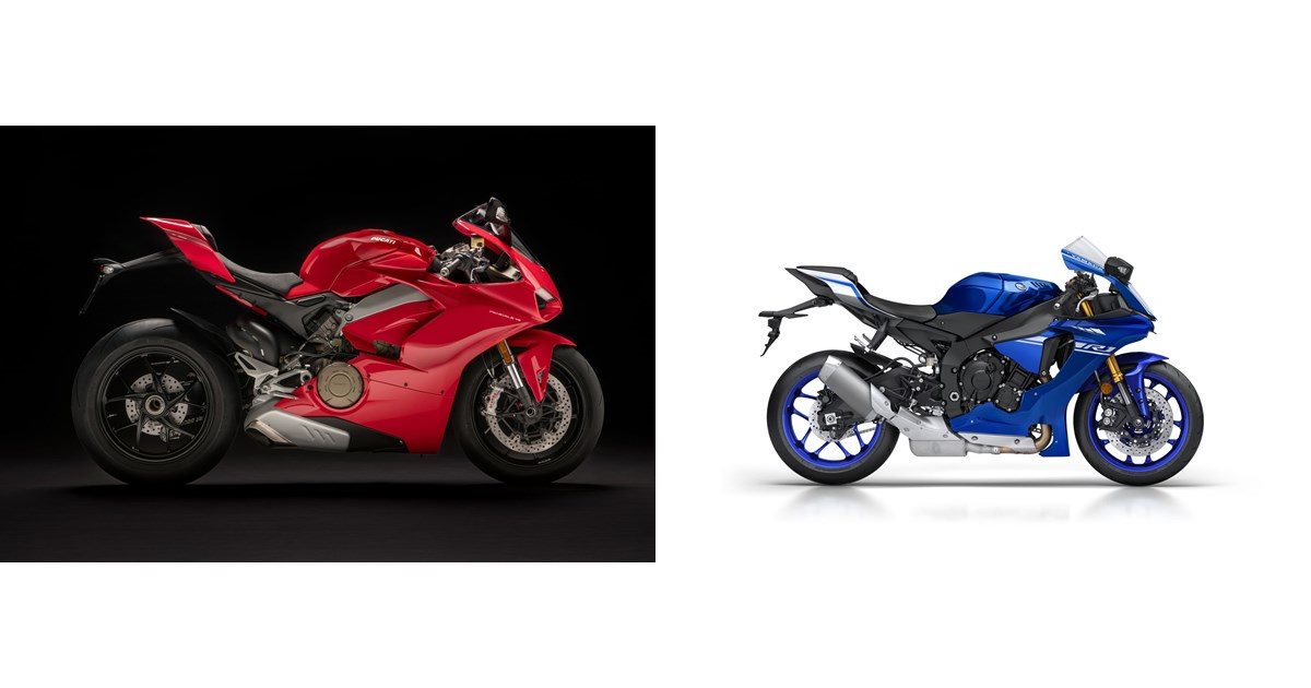 Ducati Panigale V4 2019 vs Yamaha R1 2018