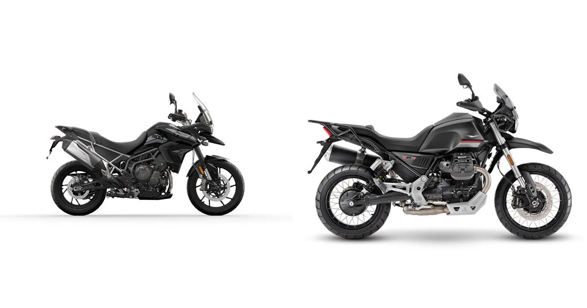 Triumph Tiger 900 GT Pro 2023 vs Moto Guzzi V85 TT 2022