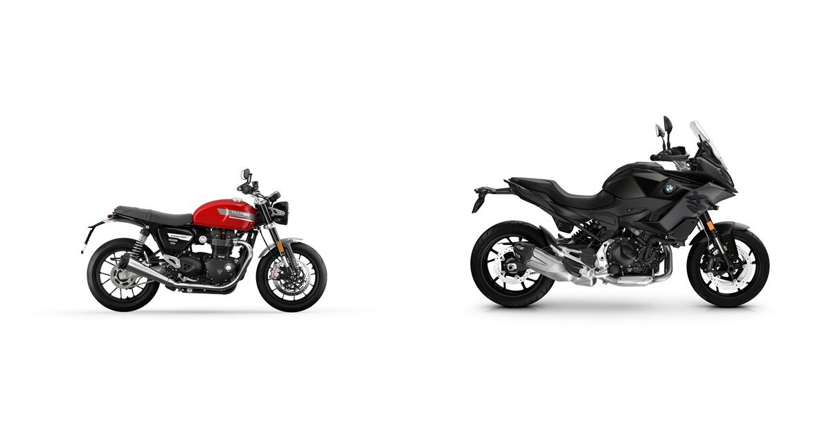 Motorrad Vergleich Triumph Speed Twin 1200 2021 vs. BMW F 900 XR 2022