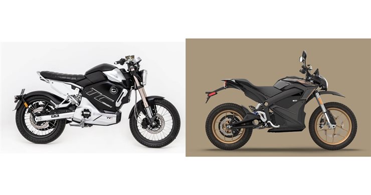 Motorrad Vergleich Super Soco TC max 2022 vs. Zero DSR 2022