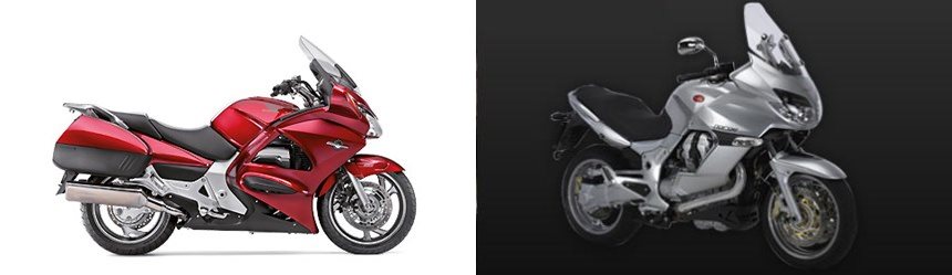 Motorrad Vergleich Honda ST 1300 Pan-European 2012 vs. Moto Guzzi Norge ...