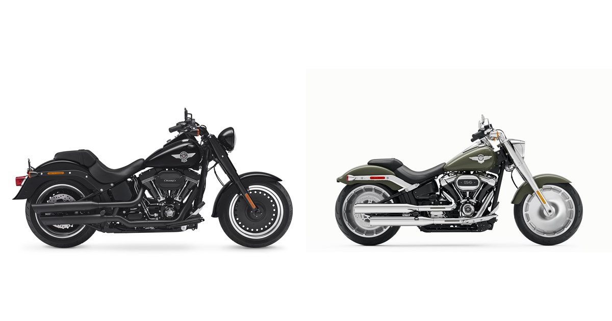 Motorrad Vergleich Harley-Davidson Softail Fat Boy S 2017 vs. Harley ...