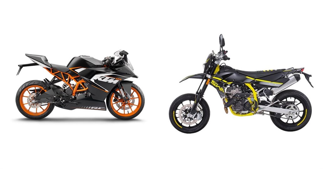 Motorrad Vergleich KTM RC 125 2015 vs. SWM SM 125 R 2022