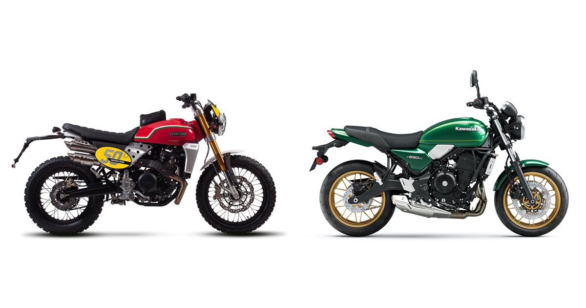 Fantic Caballero Anniversary 500 2021 vs Kawasaki Z650 RS 2022