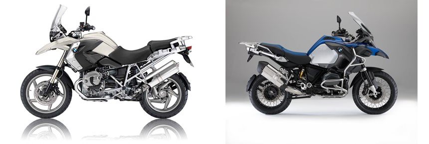 Motorrad Vergleich BMW R 1200 GS 2011 vs. BMW R 1200 GS Adventure 2015