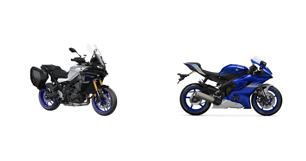 Motorrad Vergleich Yamaha Tracer 9 GT 2022 vs. Yamaha YZF-R6 2020