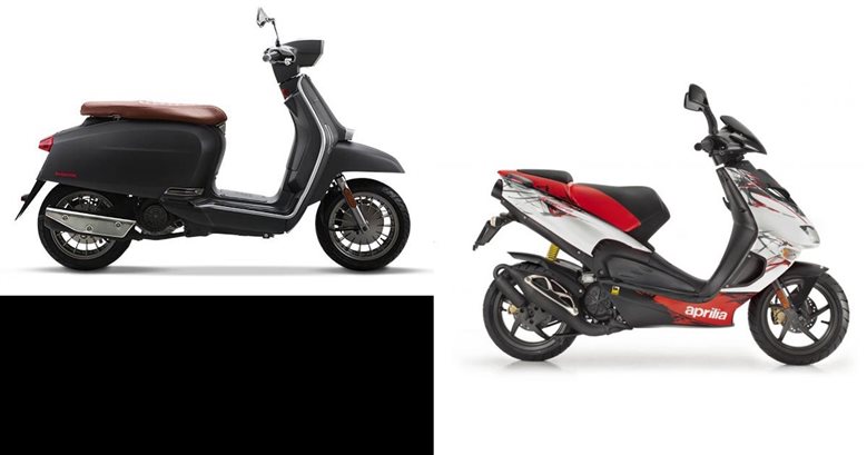 Motorrad Vergleich Lambretta V50 Special 2021 vs. Aprilia SR 50 Street 2014