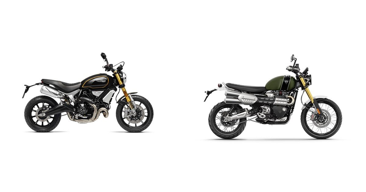 Motorrad Vergleich Ducati Scrambler 1100 Sport 2020 vs. Triumph ...