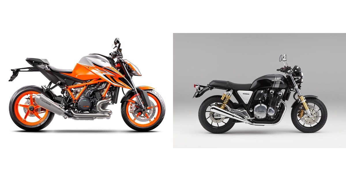 KTM 1290 Super Duke R 2022 vs Honda CB1100 RS 2020