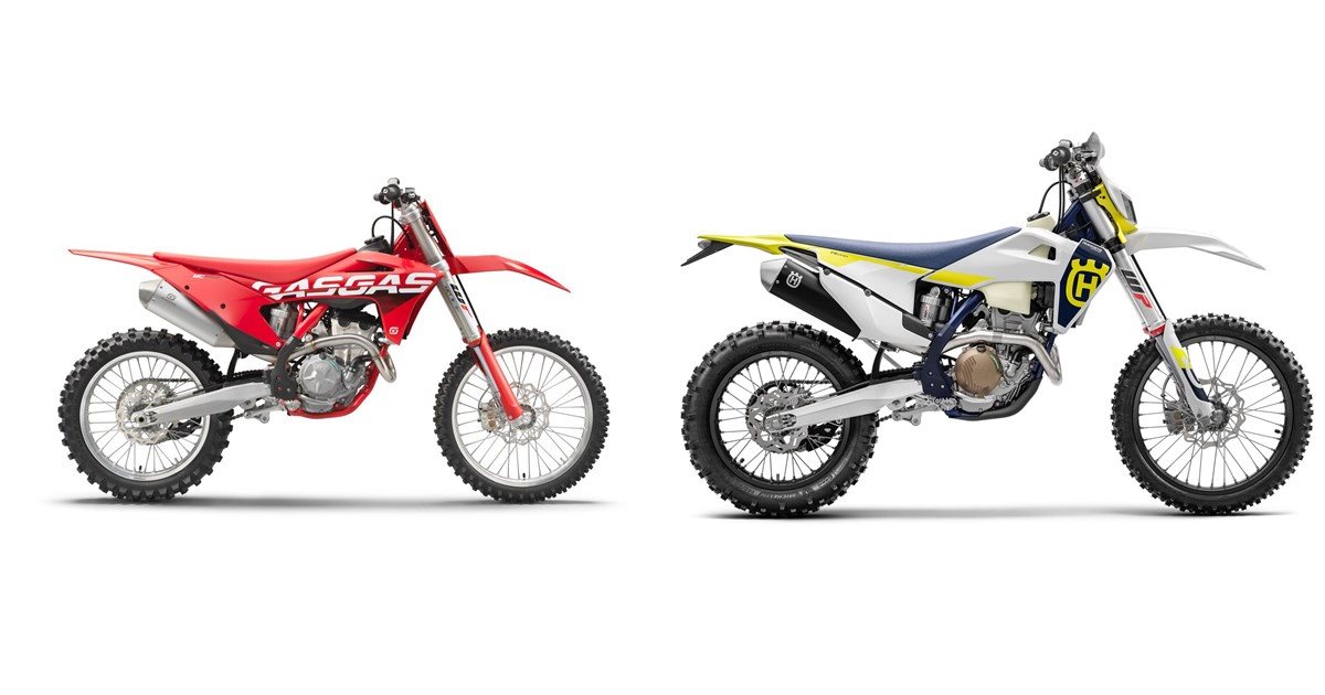 Motorrad Vergleich GASGAS MC 250F 2023 vs. Husqvarna FE 250 2023