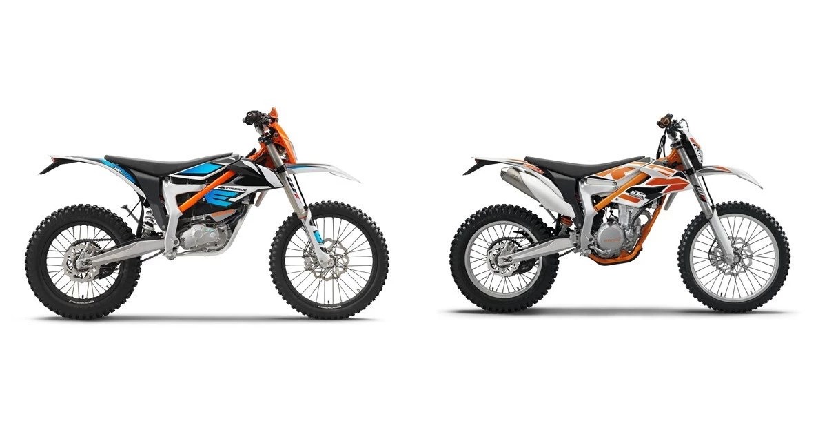 Motorrad Vergleich KTM Freeride E-XC 2020 vs. KTM Freeride 350 2017