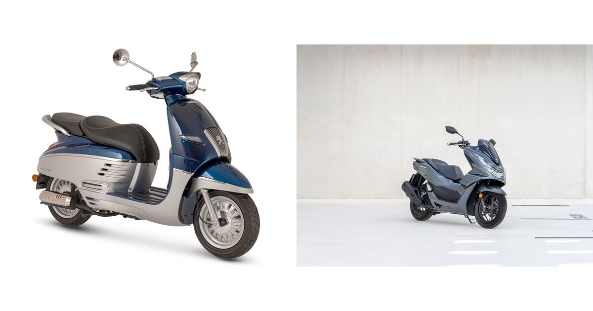 Motorrad Vergleich Peugeot Django 125 ABS 2021 vs. Honda PCX125 2022