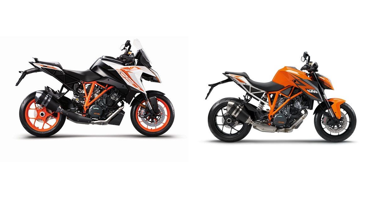Motorrad Vergleich KTM 1290 Super Duke GT 2020 vs. KTM 1290 Super Duke ...