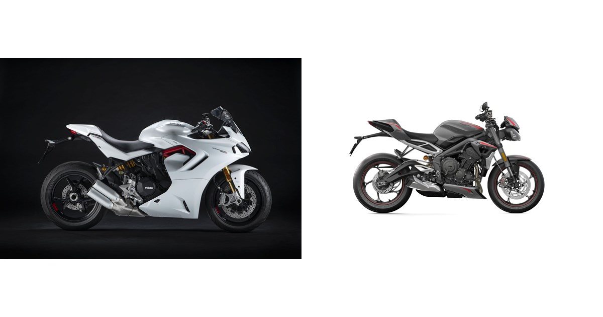Ducati SuperSport 950 S 2022 vs Triumph Street Triple 765 RS 2021
