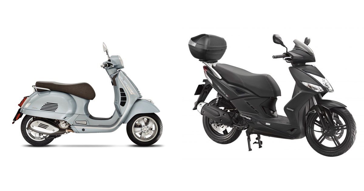 Vespa GTS 300 hpe 2021 vs Kymco Agility 16 Plus 125i CBS 2021