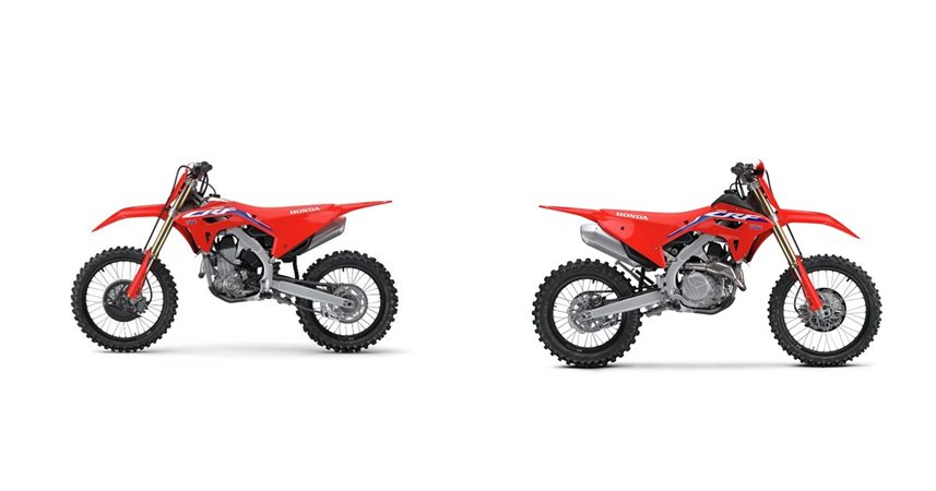 Red Moto CRF 450R 2022 vs Honda CRF 450 RX 2021