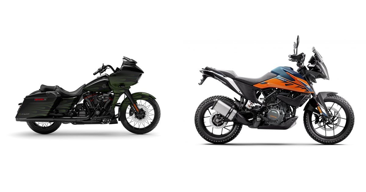 Motorrad Vergleich Harley-Davidson CVO Road Glide FLTRXSE 2022 vs. KTM ...