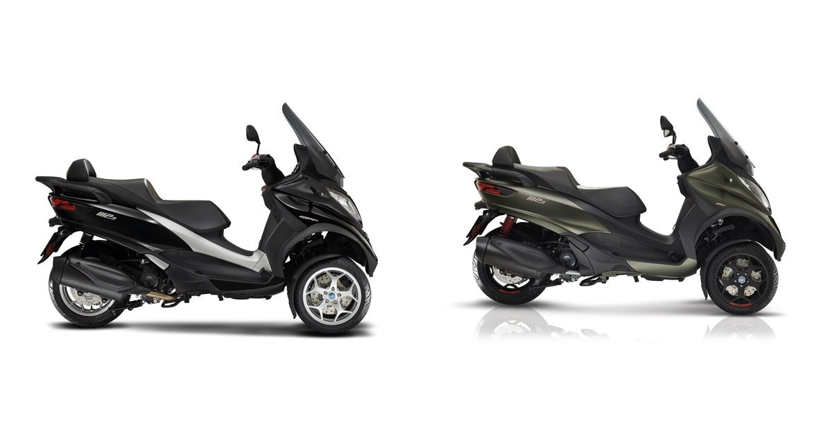 Motorrad Vergleich Piaggio MP3 400 2022 vs. Piaggio MP3 350 ABS-ASR ...