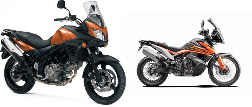 Motorrad Vergleich Suzuki V-Strom 650 2012 vs. KTM 790 Adventure 2019