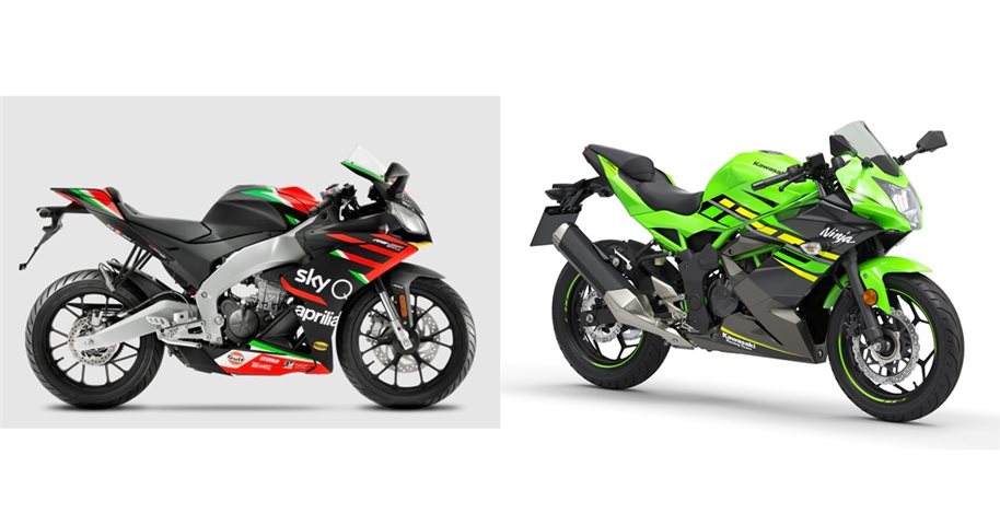 Aprilia RS 125 Replica 2022 vs Kawasaki Ninja 125 2020