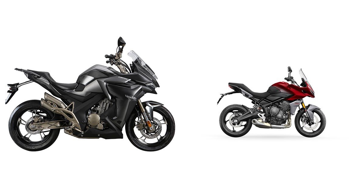 Motorrad Vergleich Zontes 310 X 2022 vs. Triumph Tiger Sport 660 2022