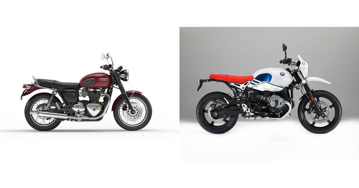 Motorrad Vergleich Triumph Bonneville T120 2019 vs. BMW R nineT Urban G ...