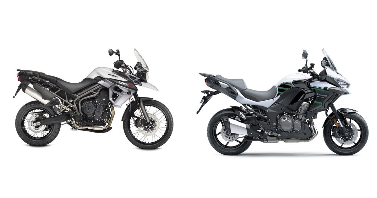 Motorrad Vergleich Triumph Tiger 800 XC 2017 vs. Kawasaki Versys 1000 2019