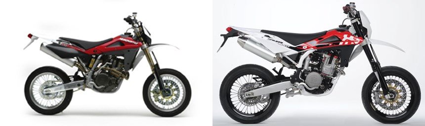 Motorrad Vergleich Husqvarna SM 450 R 2006 vs. Husqvarna SM 450 R 2009