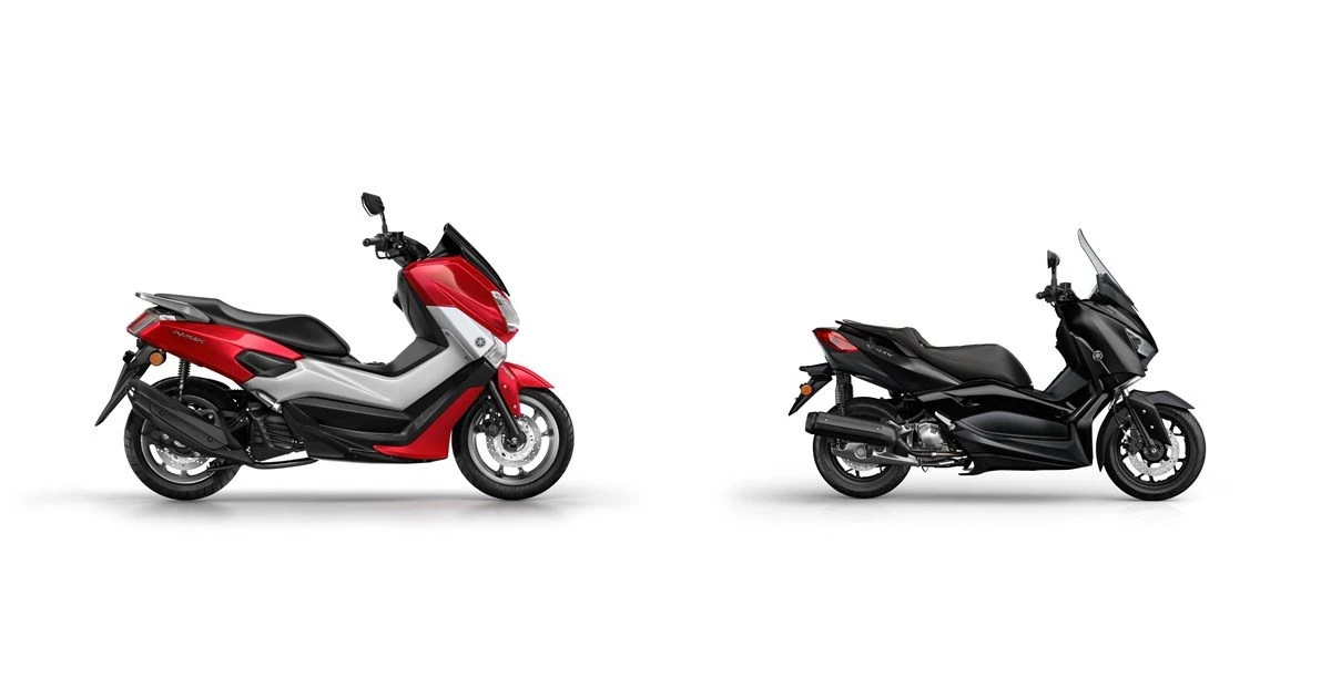 Motorrad Vergleich Yamaha NMAX 125 2017 vs. Yamaha XMAX 125 IRON MAX 2019