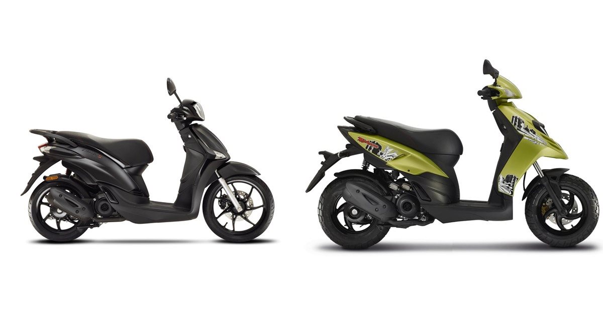 Motorrad Vergleich Piaggio Liberty 50 S 2022 vs. Piaggio TPH 50 2020