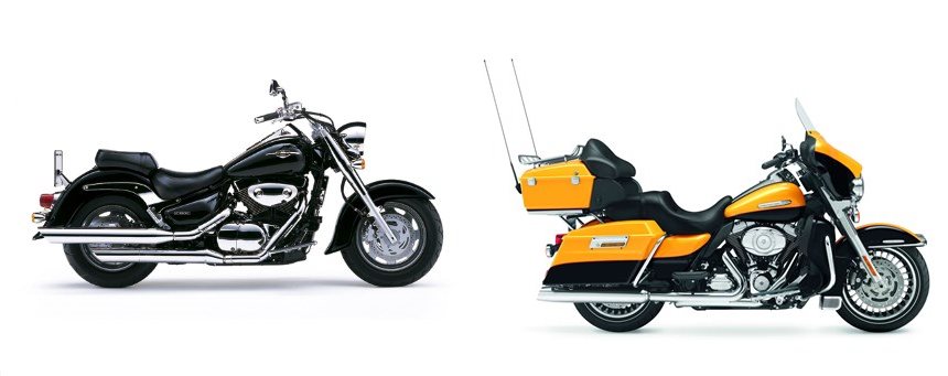 Motorrad Vergleich Suzuki Intruder VL 1500 LC 2005 vs. Harley-Davidson ...