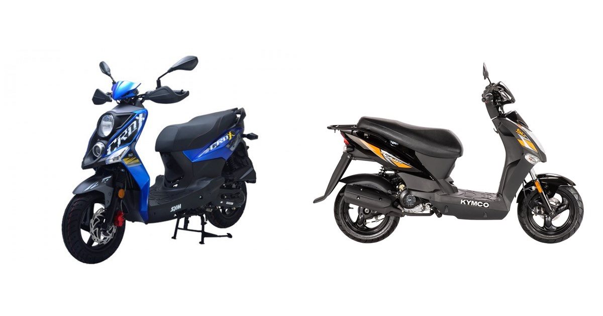 Motorrad Vergleich Sym Crox 50 2021 vs. Kymco Agility Sport 50 2021