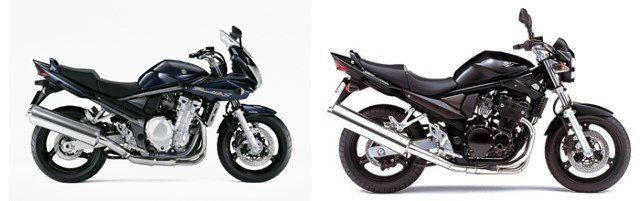 Motorrad Vergleich Suzuki Bandit 1250S 2007 vs. Suzuki Bandit 650 2008