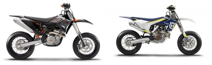 Motorrad Vergleich KTM 450 SMR 2010 vs. Husqvarna FS 450 2016